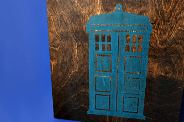 Handmade TARDIS Sign - Tastefully Eclectic