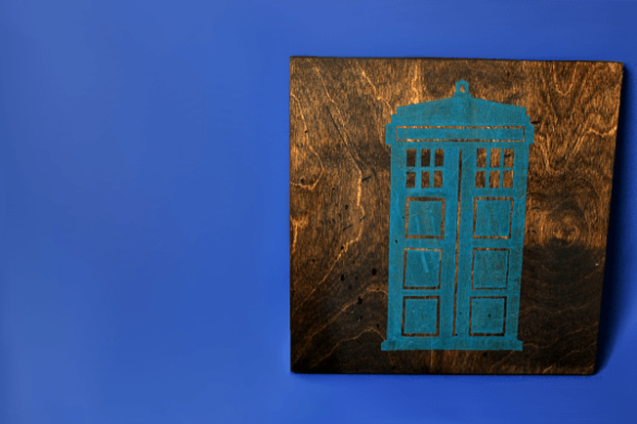 Handmade TARDIS Sign - Tastefully Eclectic