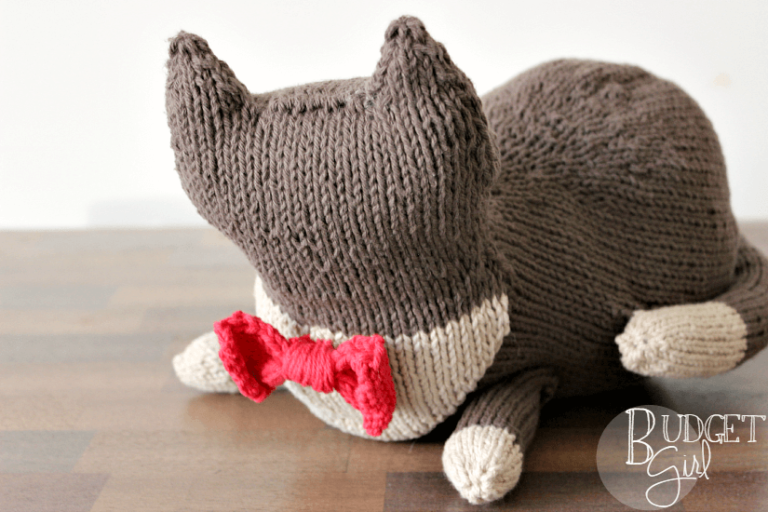 Stuffed Cat Knitting Pattern - Tastefully Eclectic