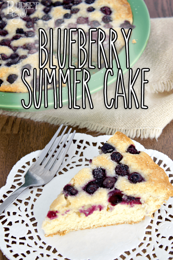 Blueberry Summer Cake - Tastefully Eclectic